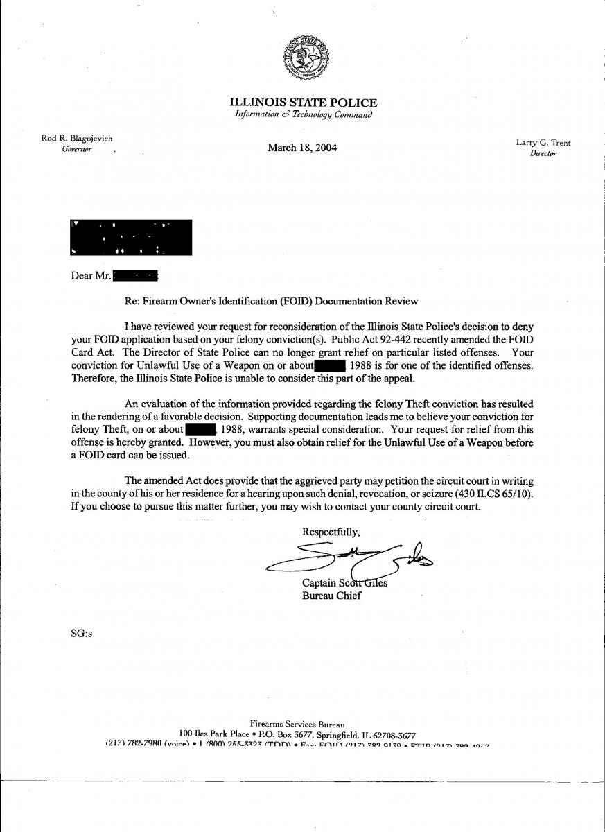 For those who have Appealed and Prevailed - Illinois Concealed Carry ...