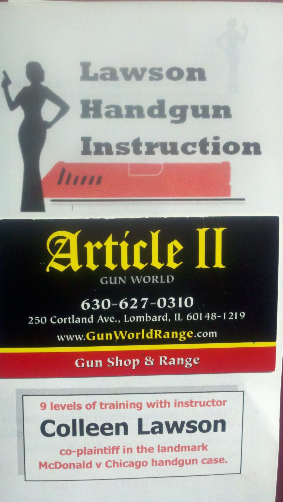 Colleen Lawson - Open House at Article II - Training - IllinoisCarry.com