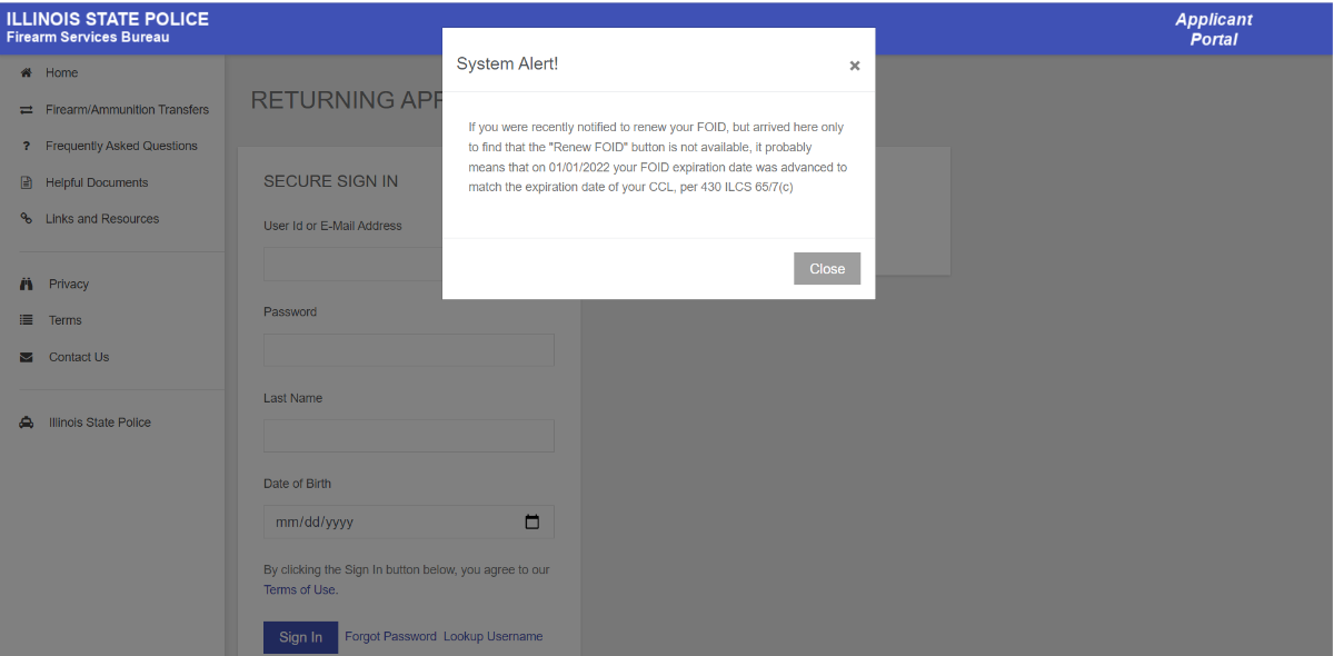ISP ANNOUNCES CHANGES TO FOID AND CCL ACTS - Illinois FOID Application ...