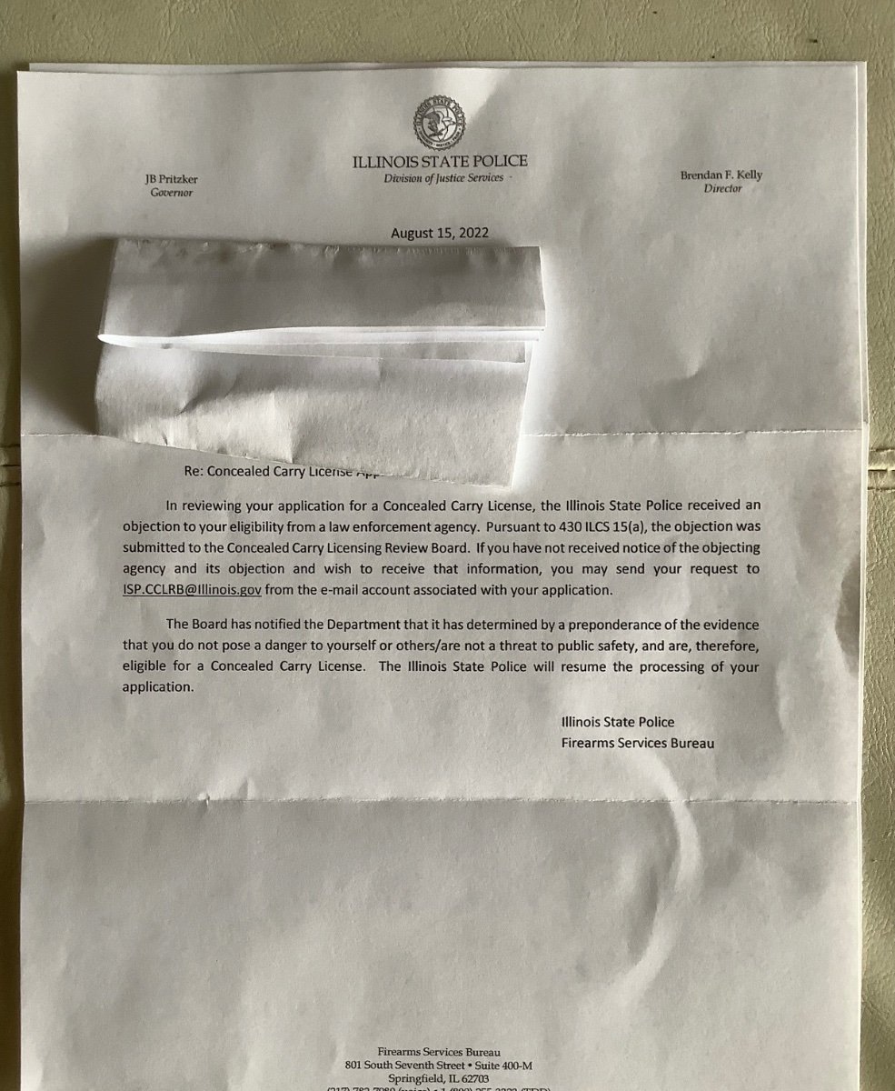 Approved after being under board review - Illinois Concealed Carry ...