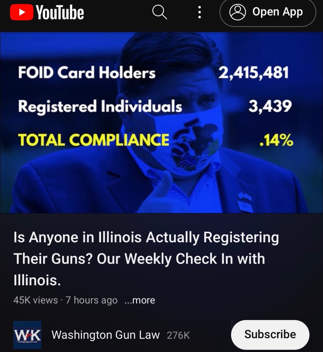 Fraction of 1% of FOID card holders register banned guns in first week - Page 6 - Illinois ...