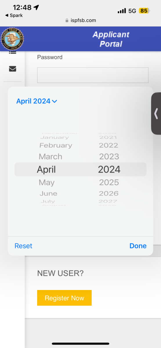 Entering DOB from a cell phone into the ISP portal - Illinois Concealed ...