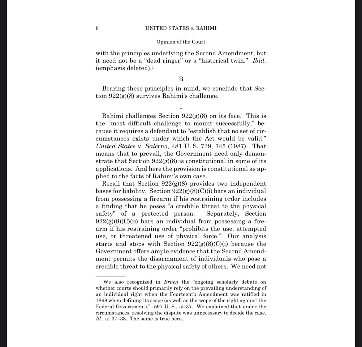 US v Rahimi - Domestic violence restraining orders - Page 2 - Judicial ...